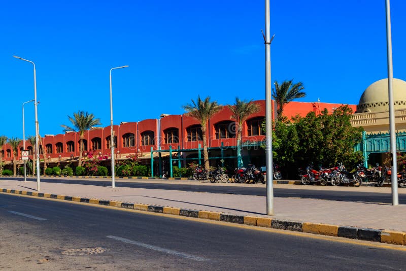 Street of Hurghada City, Egypt Stock Image - Image of highway, house ...