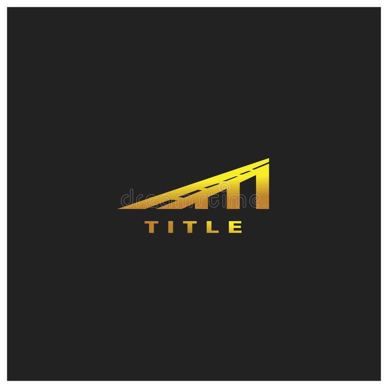 Street Illustration Title Logo with Dark Background Design Vector Stock ...