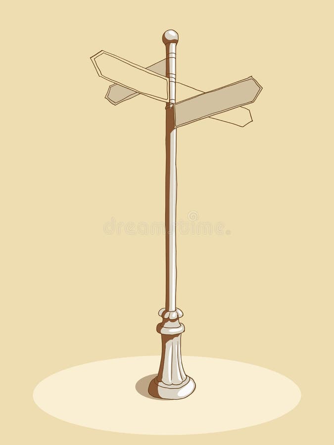 Street Indicator Vector Illustration Stock Vector - Illustration of ...