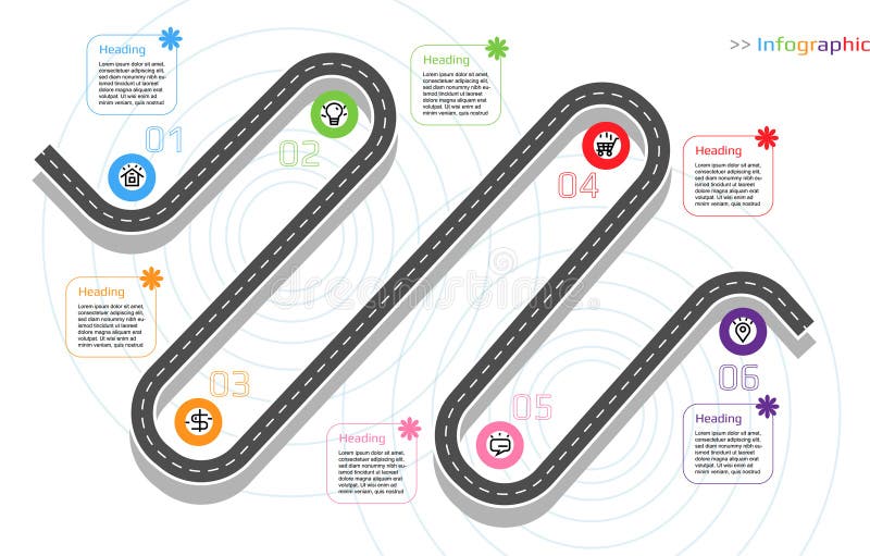 Infographic Roadmap, Timeline Business Design Template. Stock Vector ...