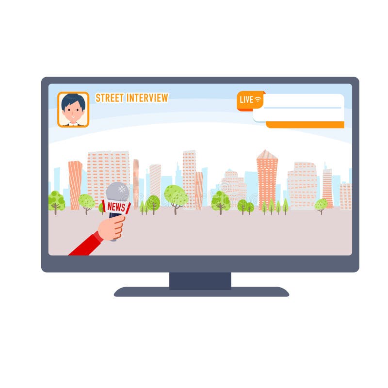 Street Interview Stock Illustrations – 539 Street Interview Stock ...