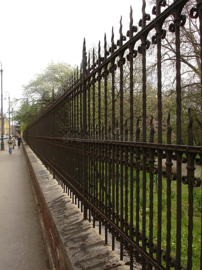 Street iron fence stock image. Image of architecture, georgian - 647877