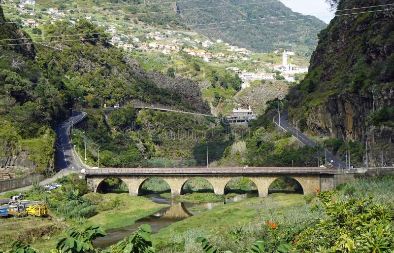 Street on the Island of Madeira Stock Image - Image of street ...