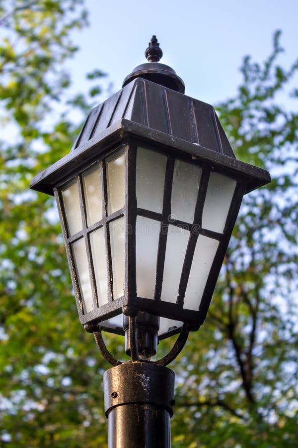 Street lamp stock image. Image of bulb, outdoors, aged - 24535197