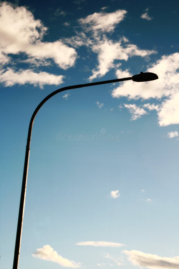 Street lamp stock image. Image of clouds, electricity - 3000693