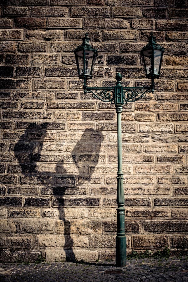 Street lamp stock image. Image of night, street, shadow - 83604285