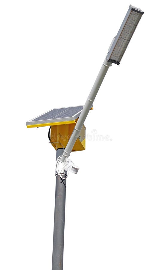 Street Lamp on Batteries from the Sun Stock Image - Image of equipment ...