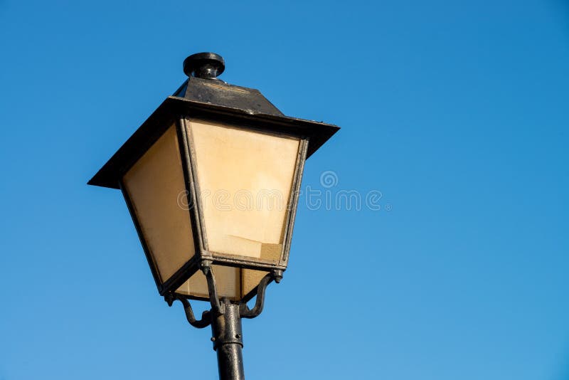 Street lamp head stock photo. Image of black, lamp, horizontal - 97327830