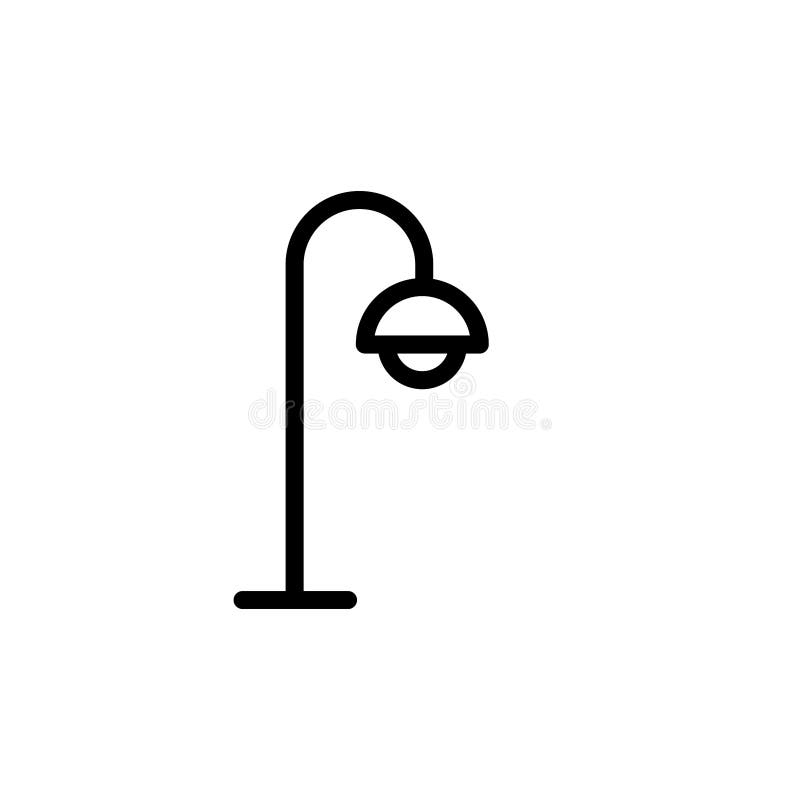 Street Lamp Icon Vector Design Template Stock Vector - Illustration of ...