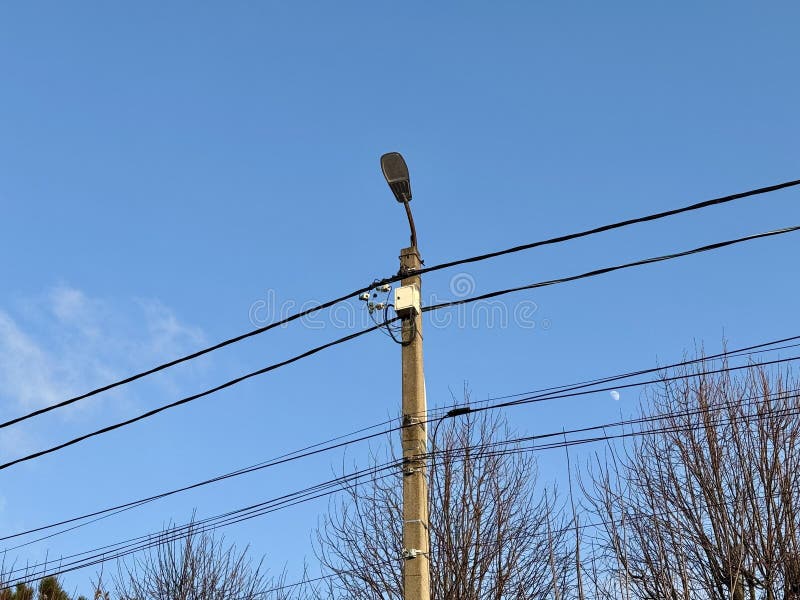 Street Lamp. Street Lighting Lamp. Lanterns Against a Bare Sky ...