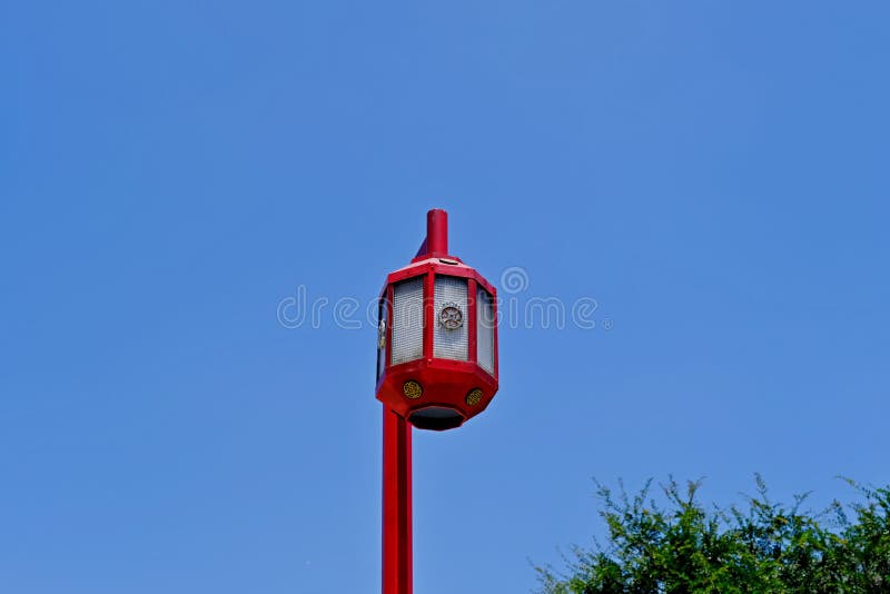 Street Lamp in Los Angeles stock photo. Image of metal - 182746462