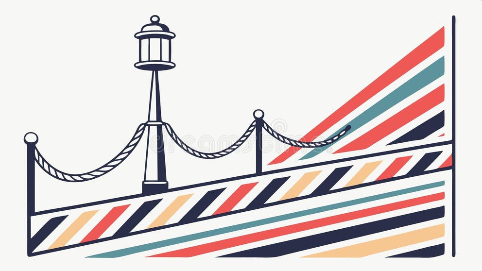 Street Lamp with Patterns, Decorative Lighting and Urban Design Vector ...