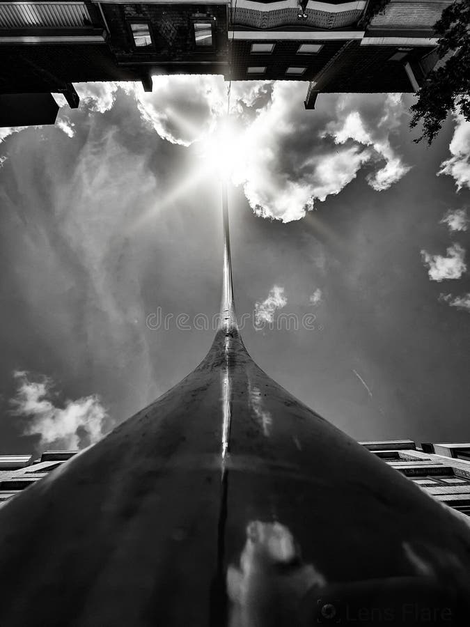 Street lamp perspective stock photo. Image of street - 256111812