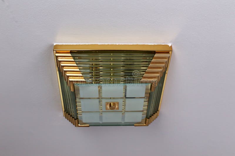 A Lamp for Lighting Hanging on the Ceiling Stock Image - Image of ...