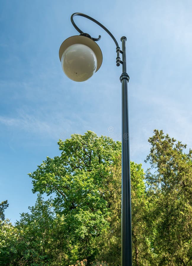 Street Lamp or Lamp Post Against Blue Sky Stock Image - Image of ...