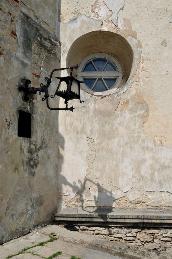 Street lamp and a window stock photo. Image of lantern - 135129696