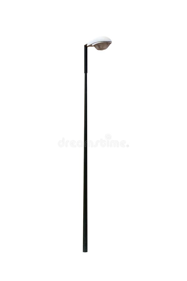 Lamppost Isolated on a White Background Stock Photo - Image of ...