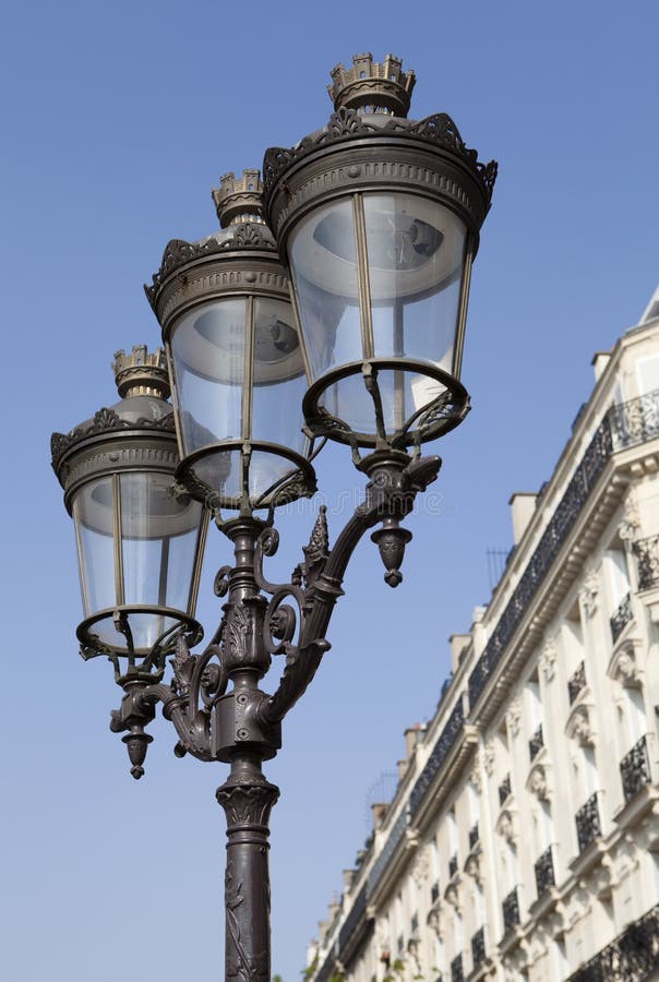 Classic French House on Paris Street. Stock Image - Image of renovation ...
