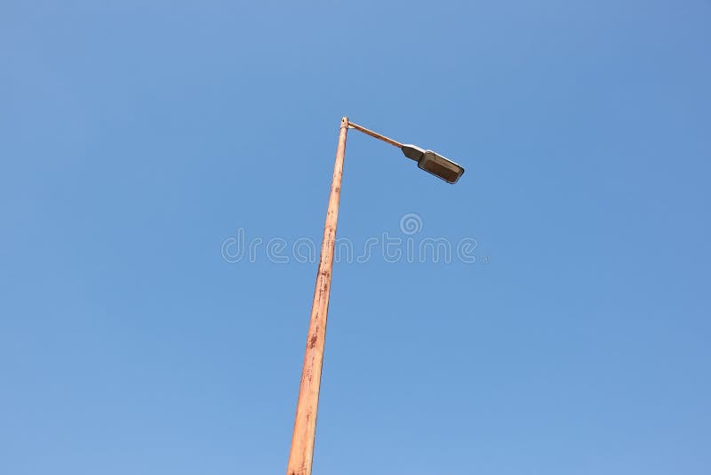 Lamp post on a street stock image. Image of design, light - 257994821