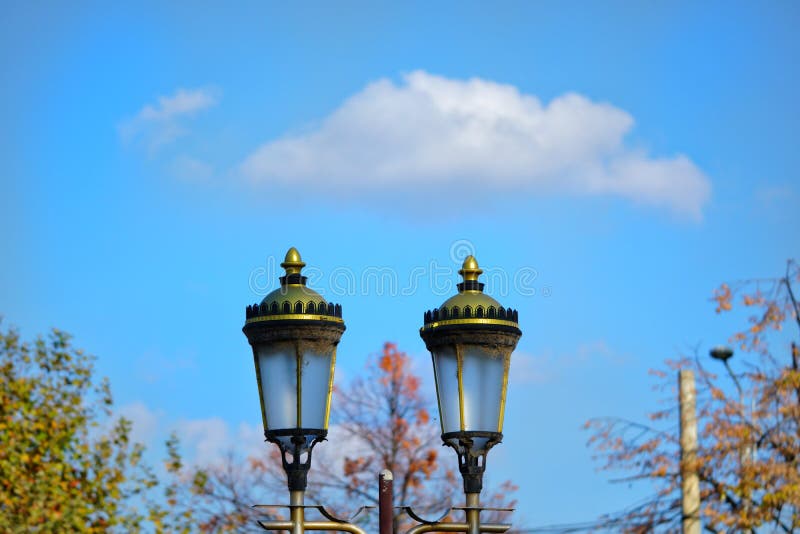 Street Lamps on the Boulevard Stock Photo - Image of street, tower ...