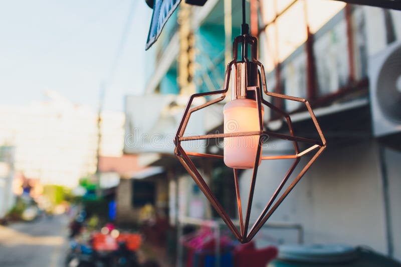 A Street Lamps with Classic Design Decor. Stock Image - Image of iron ...
