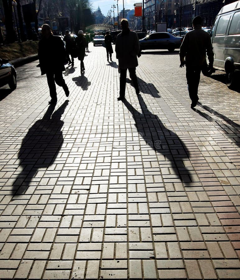 Street life stock photo. Image of adult, walking, back - 4106632