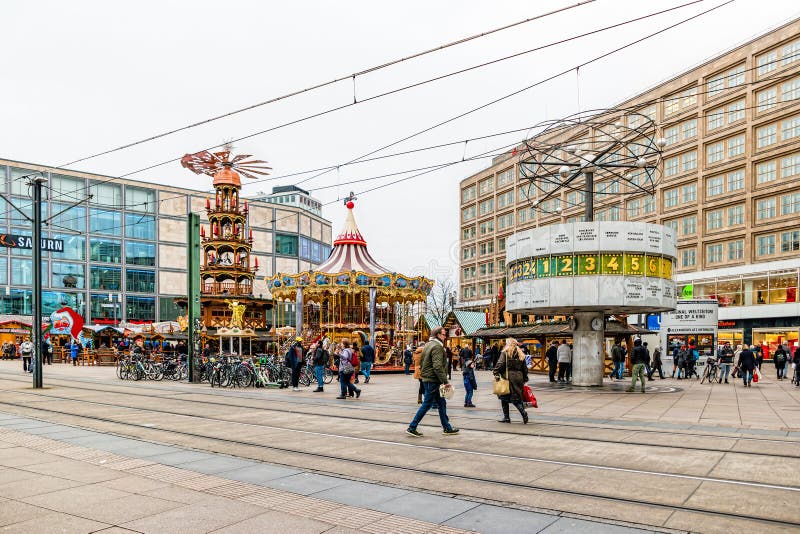 Street Life at Alexanderplatz Square in Berlin Editorial Stock Photo ...