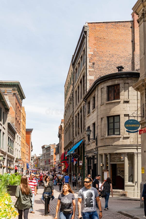 Street Life in Downtown Montreal, Quebec Canada Editorial Stock Photo ...