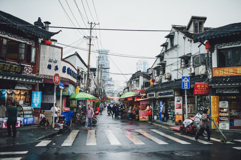 Street Life in Shanghai, China Editorial Stock Image - Image of street ...