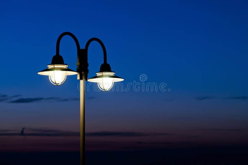 Street light stock image. Image of ancient, bulb, outdoor - 30424955