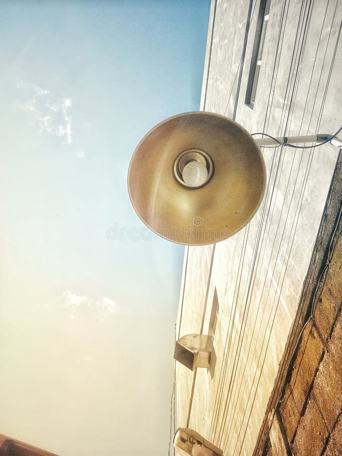 Street Light beside the Building Stock Photo - Image of photografi ...