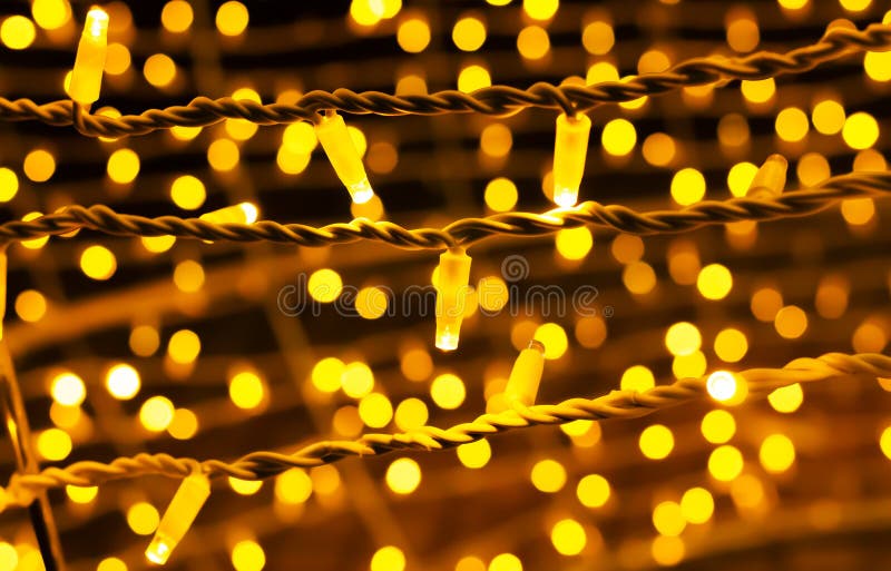 Street Light Bulb Decor, String Lights Background Stock Image - Image ...