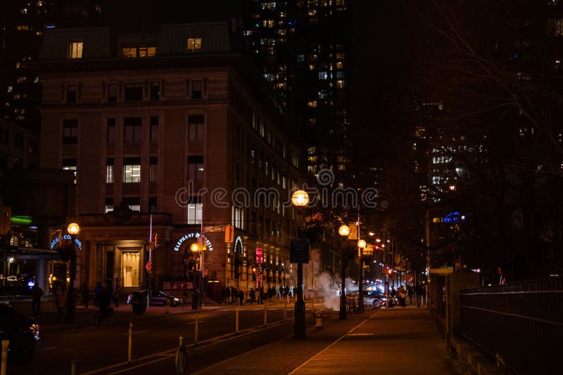 Street Photography in Downtown, Street Light Editorial Stock Photo ...