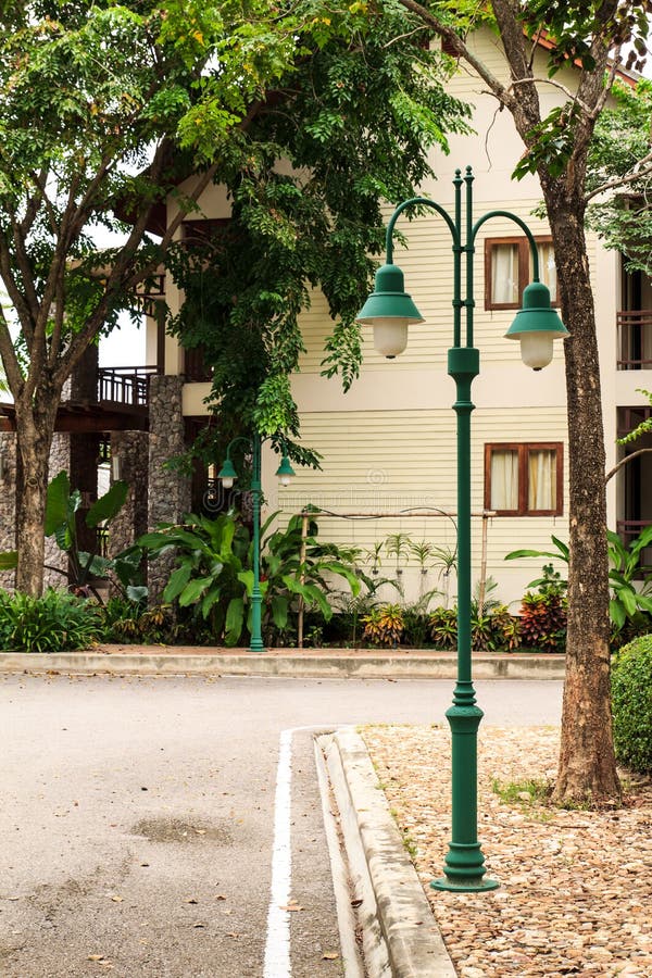 Street light lamp and home stock image. Image of electricity - 34714019