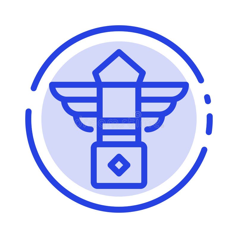 Street, Light, Night, Canada Blue Dotted Line Line Icon Stock Vector ...