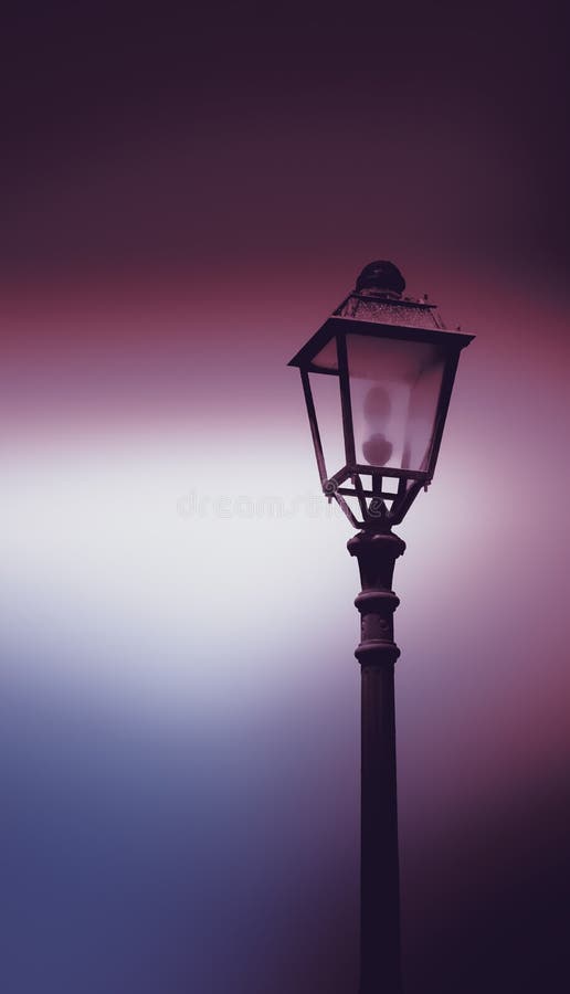 Street light pole. stock photo. Image of city, industry - 97610938