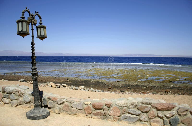 Street light red sea stock image. Image of inviting, getaway - 2869779