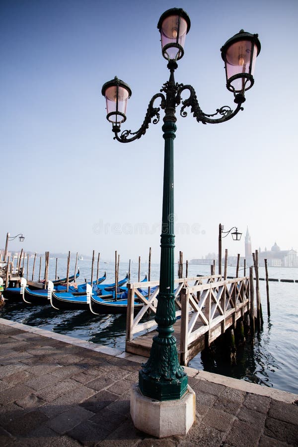 Street light in Venice stock image. Image of italy, canal - 75244229