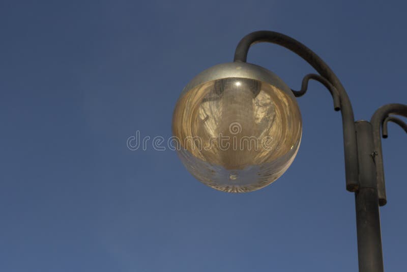 Street Lighting during the Day. Lighting in the Park Stock Image ...