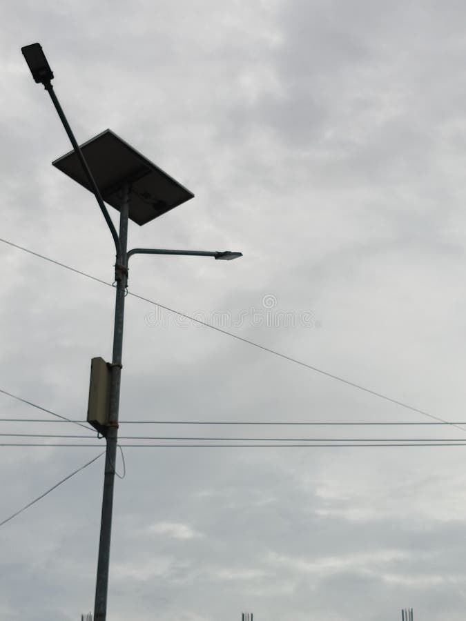 Street Lights during the Day with Sky Background Stock Image - Image of ...