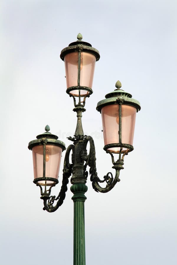 Street Lights in St Marks Square Venice, Italy Stock Photo - Image of ...