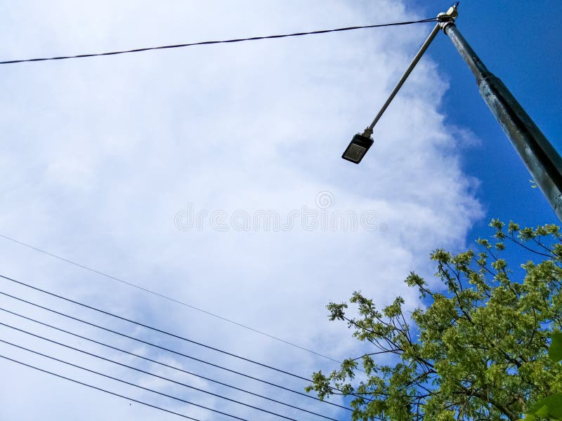 Street Lights Taken from Below Stock Image - Image of modern ...