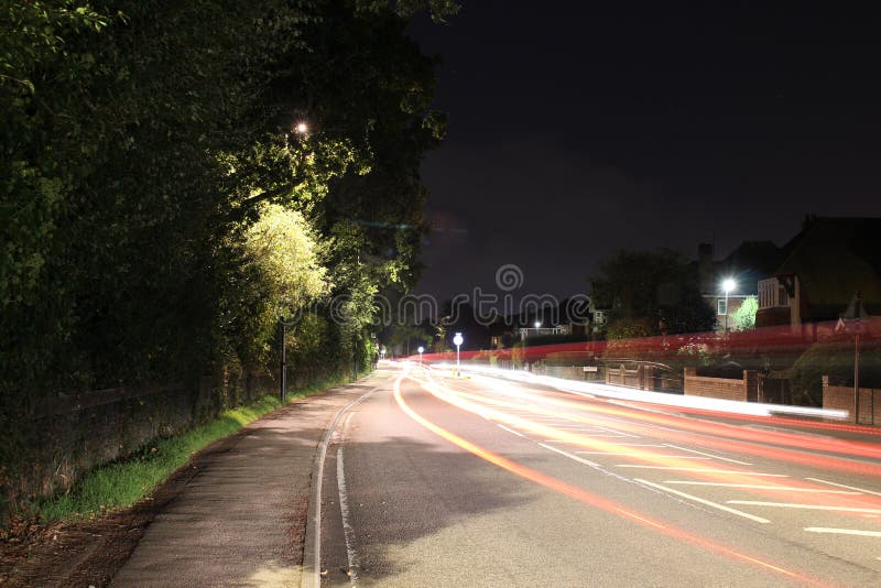 Street stock photo. Image of shadow, street, local, night - 79610640