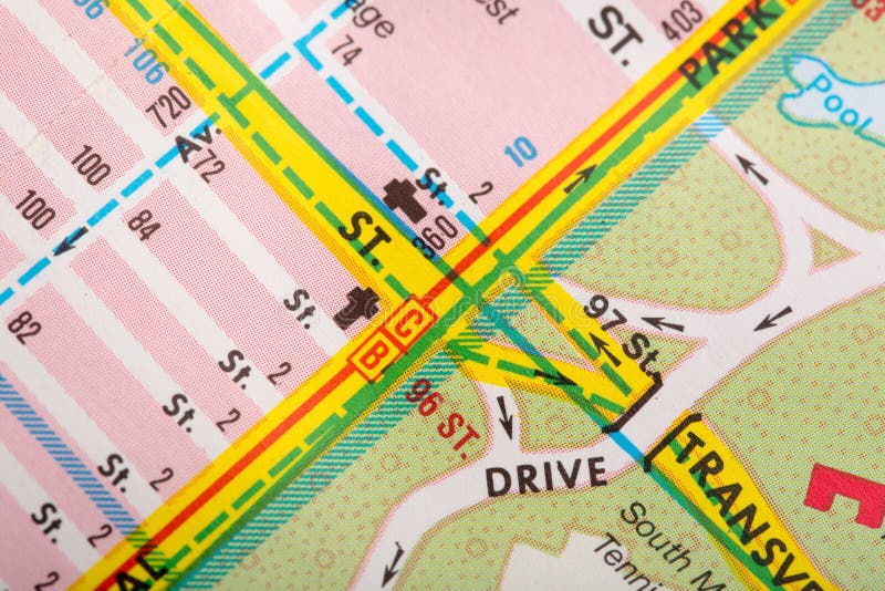 Street map stock image. Image of land, locality, geographic - 35282459