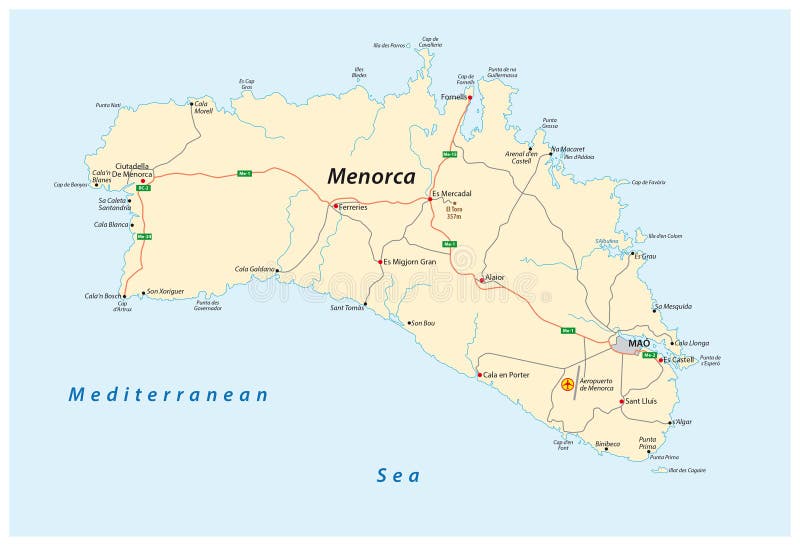 Menorca map Free Stock Photos - StockFreeImages