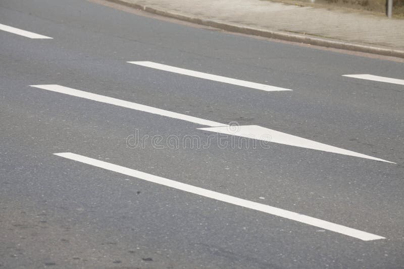 Street mark stock photo. Image of arrow, surface, traffic - 95247582