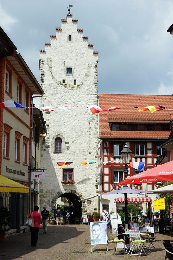 Street in Markdorf editorial photo. Image of building - 77001261