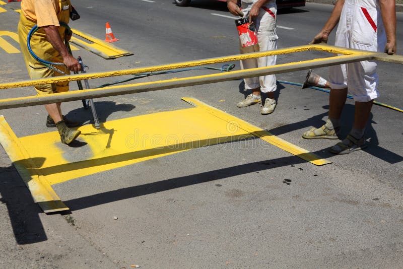 Street marking stock image. Image of painting, spray - 20381443