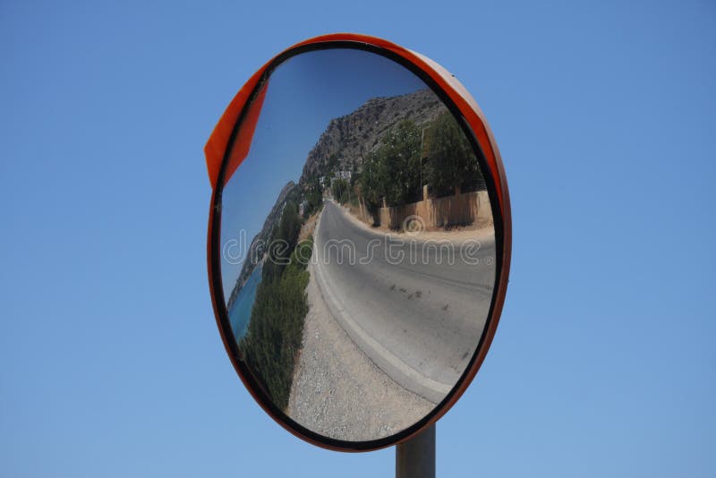 Street mirror stock image. Image of summer, ocean, coast - 21656529