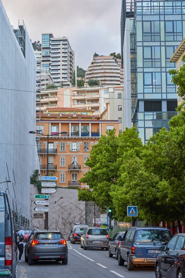 Street in Monaco editorial stock image. Image of city - 172749059